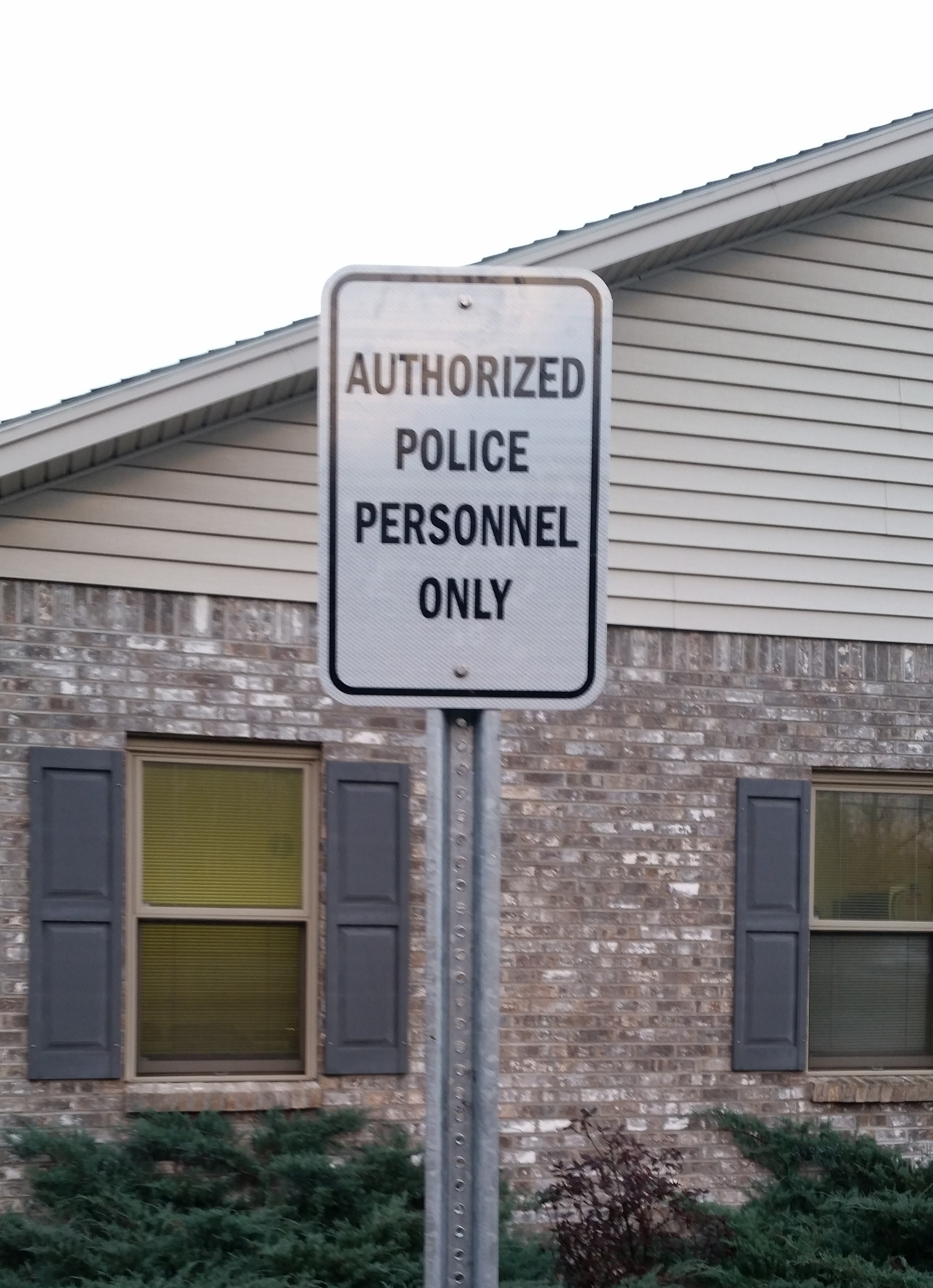 Authorized Police Personnel Only – DNA Signs